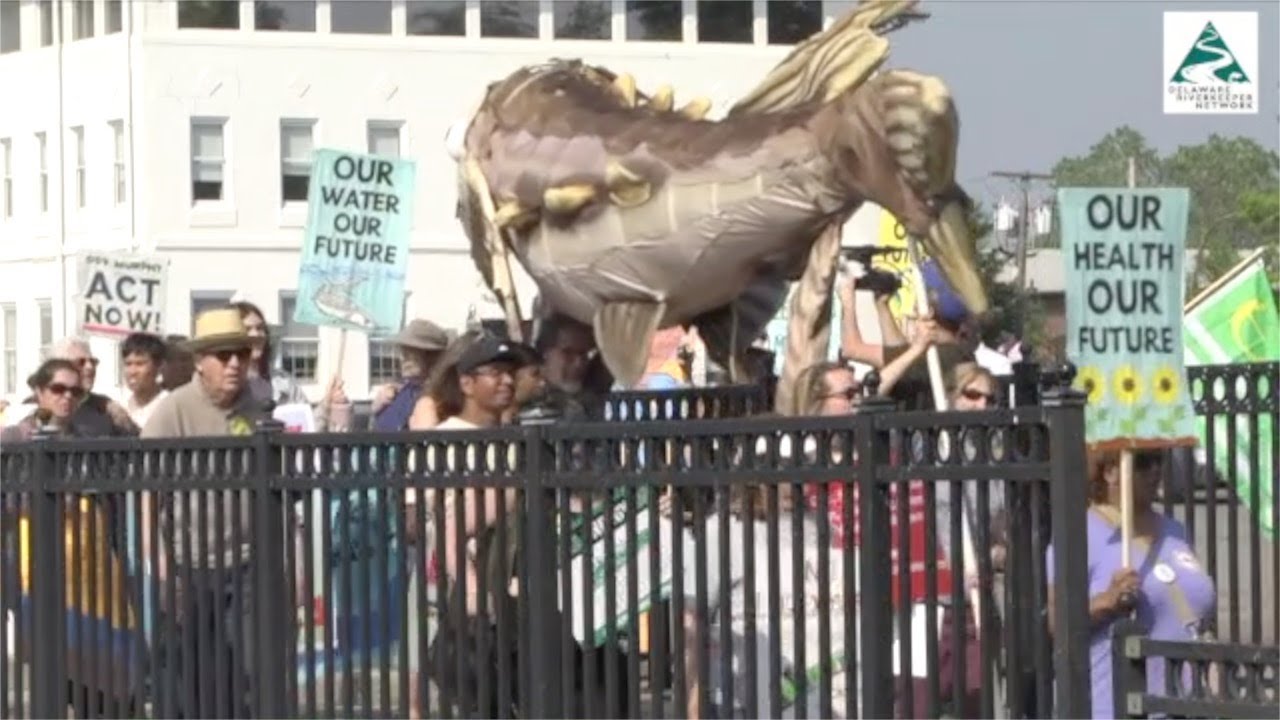 Gloucester City LNG export terminal rally - YouTube