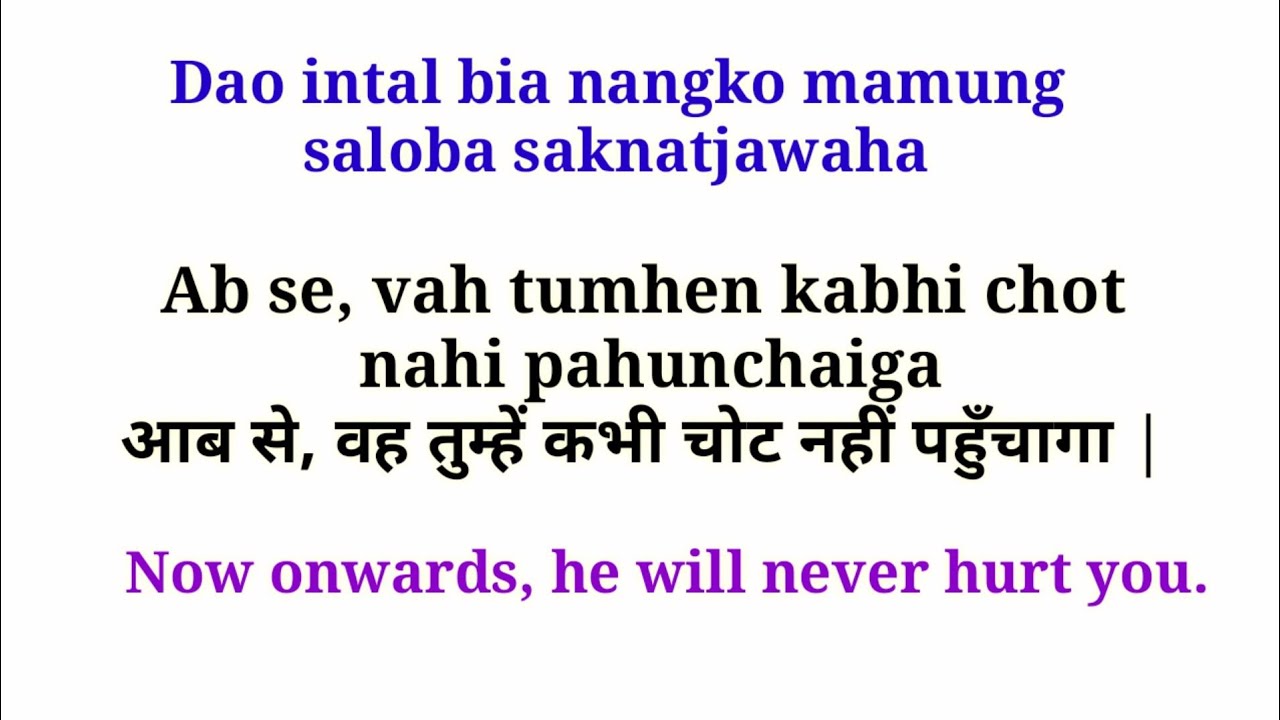 Basic Hindi Sentences | Hindi Conversation For Different Situation ...