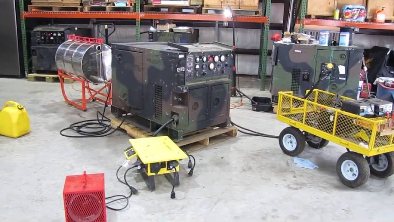 5 KW MEP 802A full and part load test Oct 1 2016 - YouTube