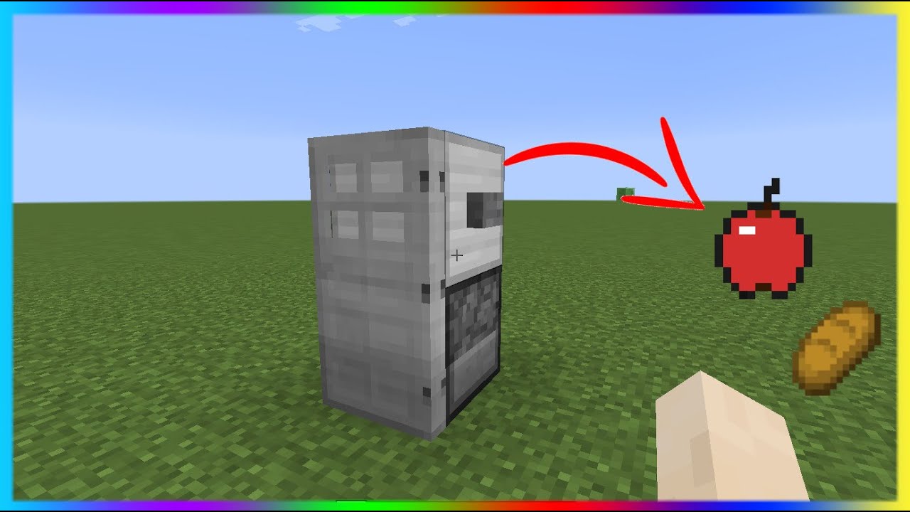 COMMENT UN FRIGO FONCTIONNEL SUR MINECRAFT - YouTube