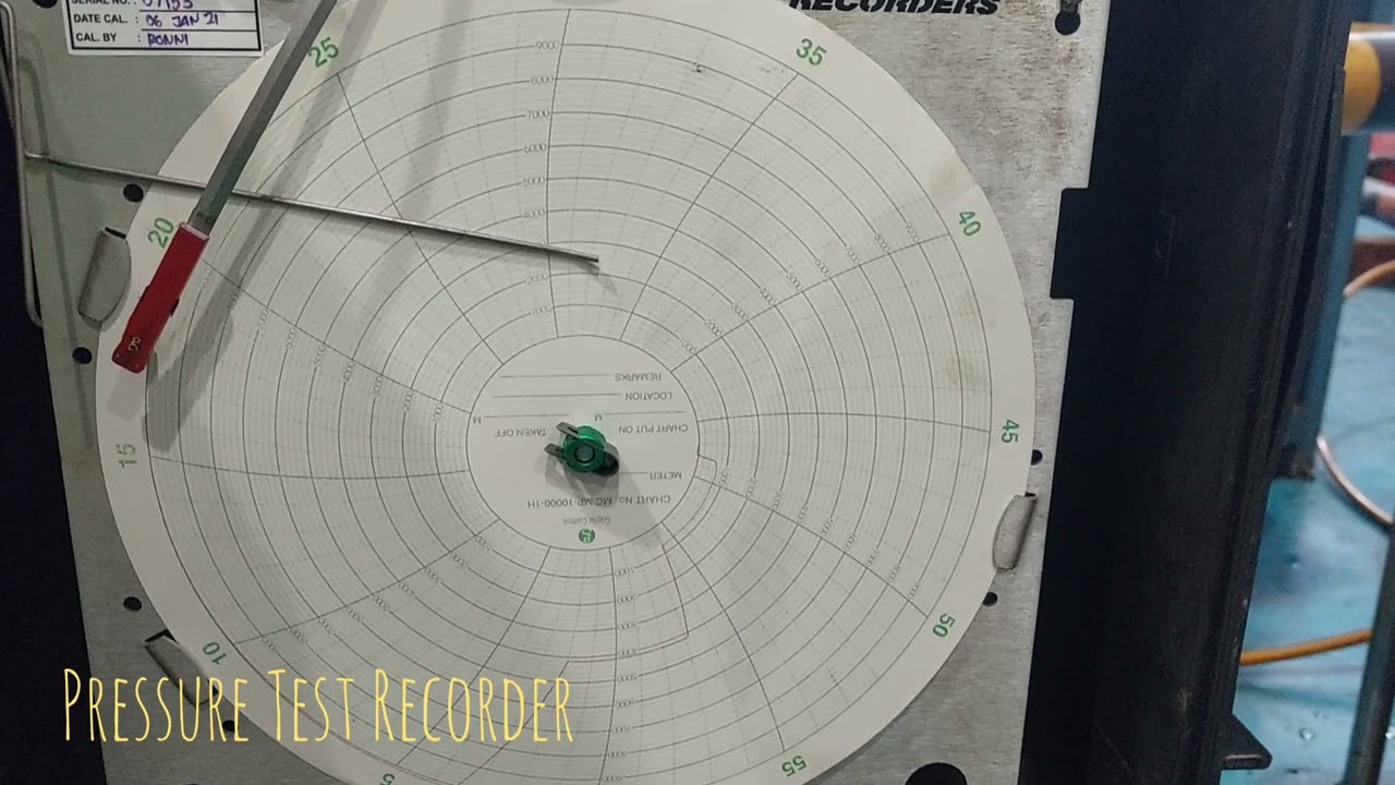 Pressure Test | Pressure Chart Recorded #inspection #drilling #rig # ...