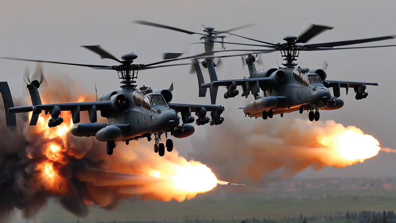 13 MINUTES AGO! 8 Russian flagship Ka-52 helicopters explode when they ...