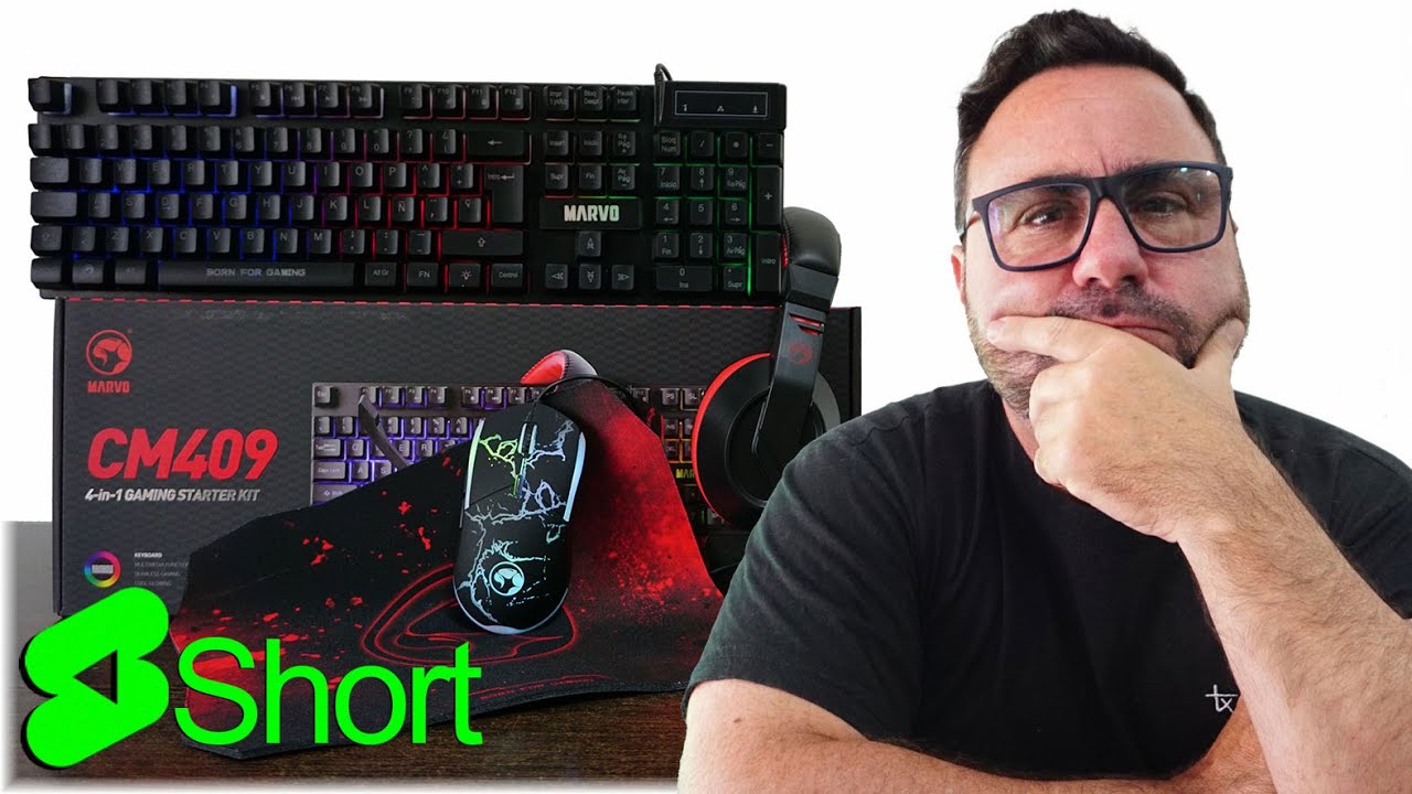Combo Gamer 4en1 Marvo CM409 (Short) - YouTube