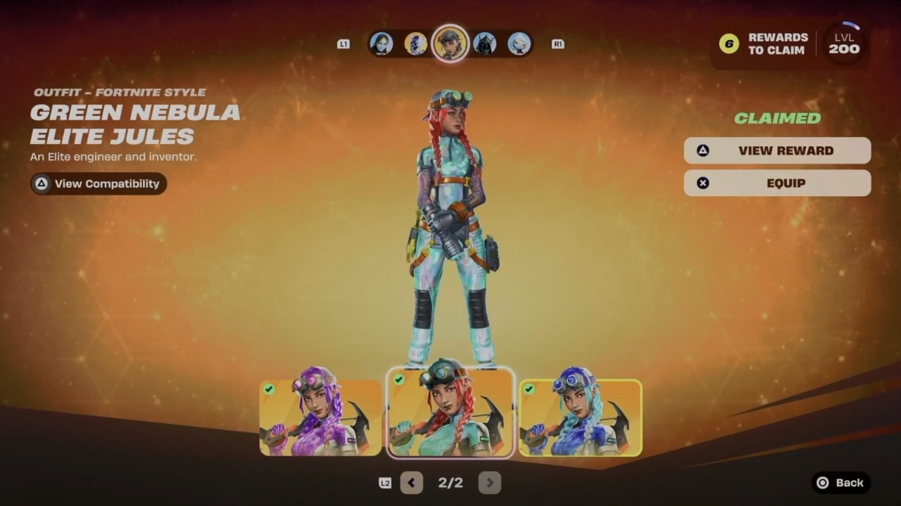 How to Unlock Green Nebula Elite Jules Skin in Fortnite | Battle Pass ...