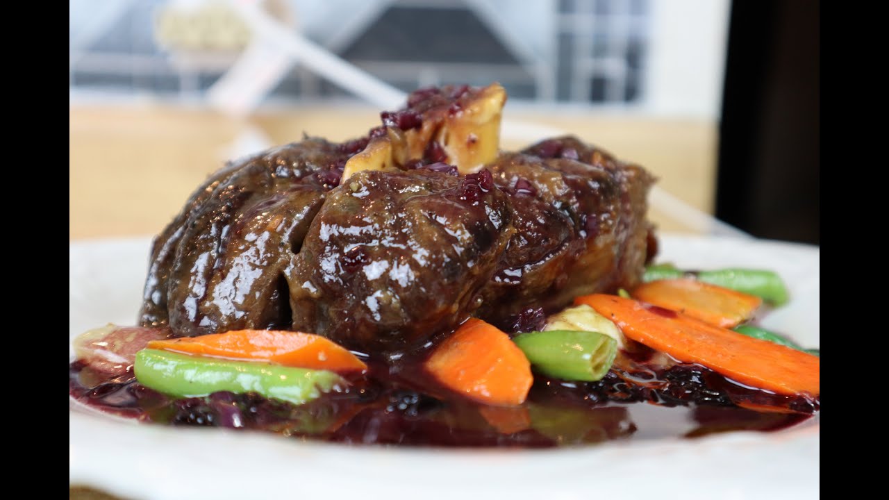 Elk Shanks with Cranberry Wine Sauce! - YouTube