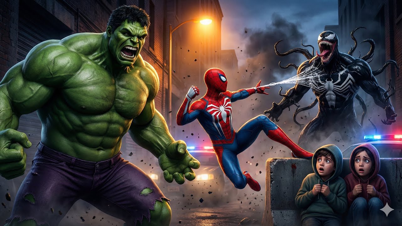 Green Giant Hulk and Spider Hero Save Children | Epic Battle - YouTube