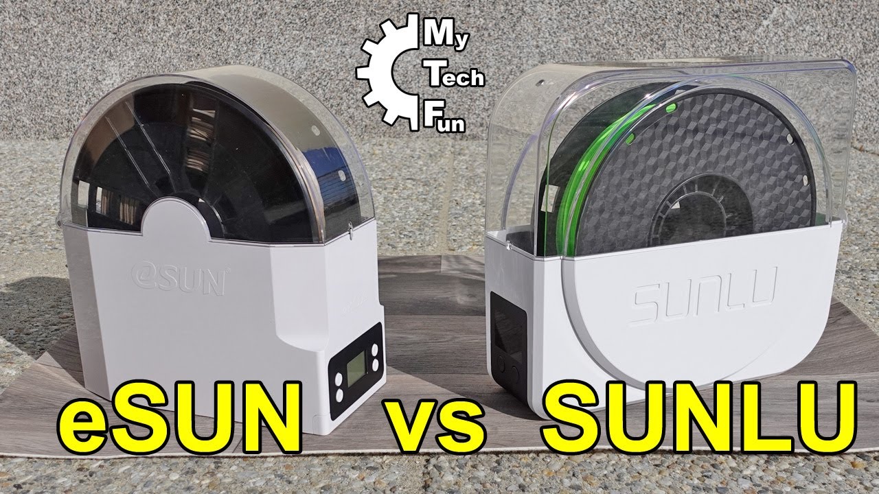 eSun eBox vs Sunlu Filadryer S1 filament dryer - comparison tests - YouTube