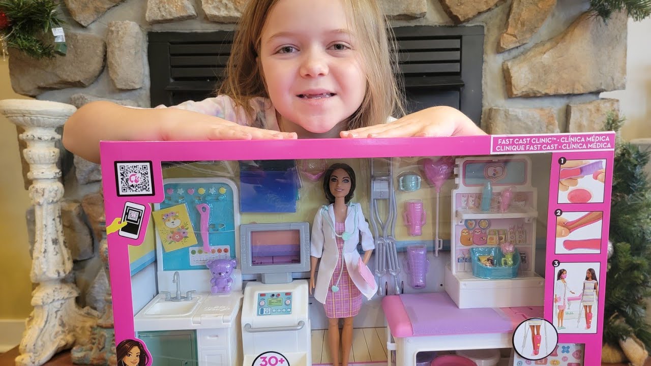 Unboxing Barbie Fast Cast Clinic Playset - YouTube
