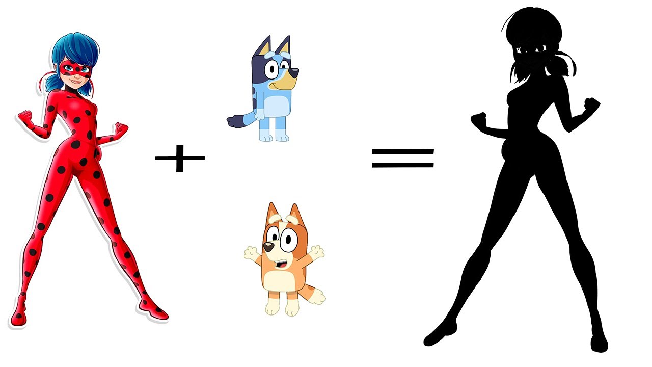 Bluey and Bingo Fusion with Ladybug /Bingo's Funniest Moments | Bluey ...