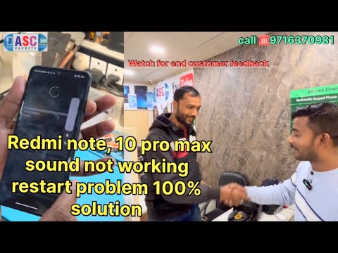 redmi note,10 pro max sound and restart problem 100% solution watch for ...