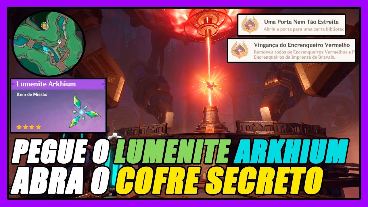 PEGUE O LUMENITE ARKHIUM E ABRA O COFRE SECRETO - CONQUISTA SECRETA ...