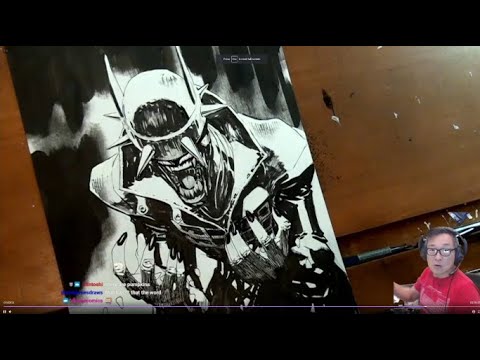 THE BATMAN WHO LAUGHS WHO EATS CANDY CORN! Art Stream by Jim Lee - YouTube