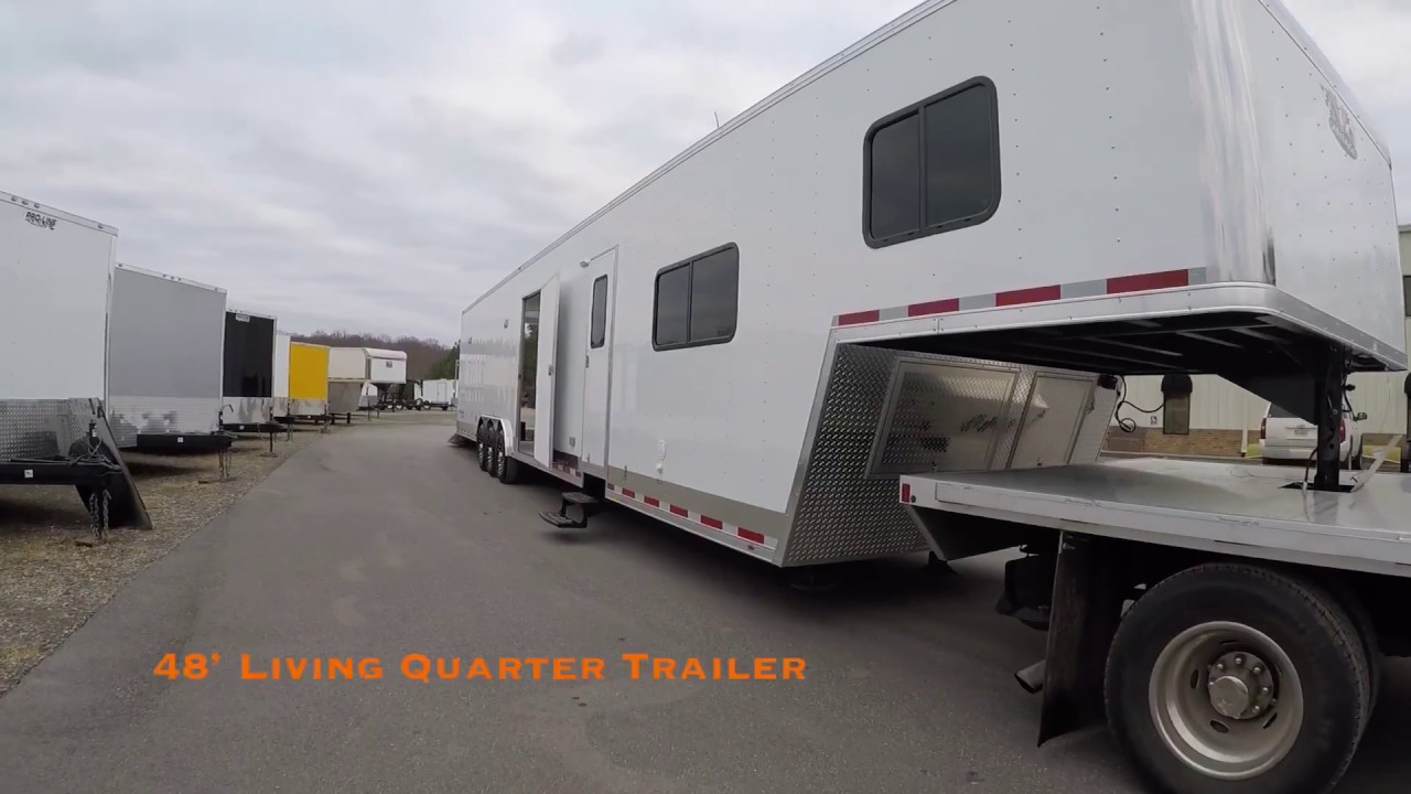 Pro-line 48' Living Quarter Trailer - YouTube