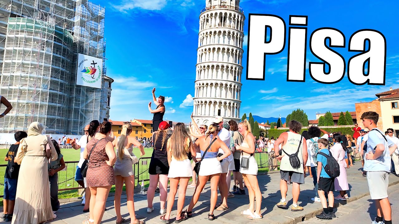Walking to the Leaning Tower of Pisa 🇮🇹 | 4K 60fps HDR Immersive Tour ...