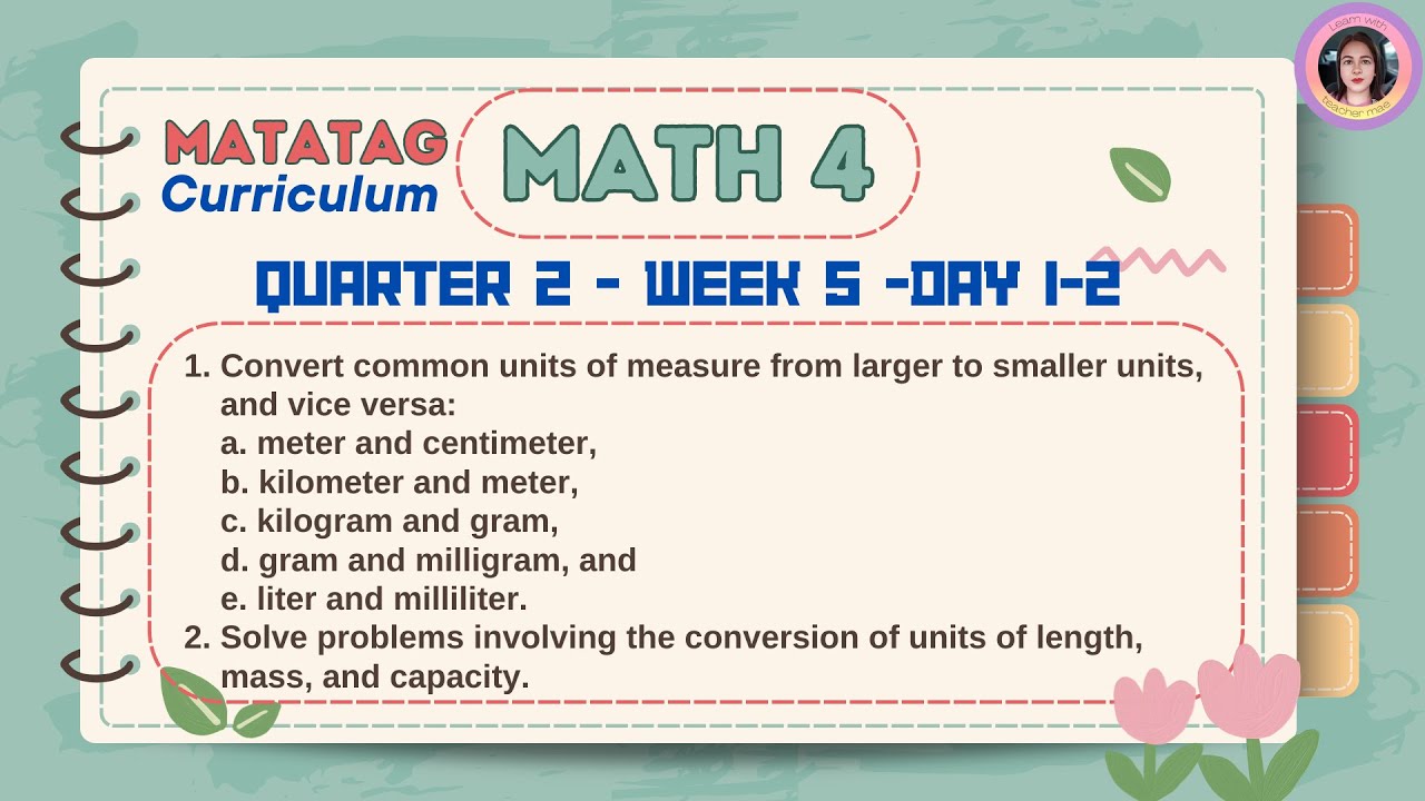 Matatag Math 4 Quarter 2 Week 5 Day 1-2 - YouTube
