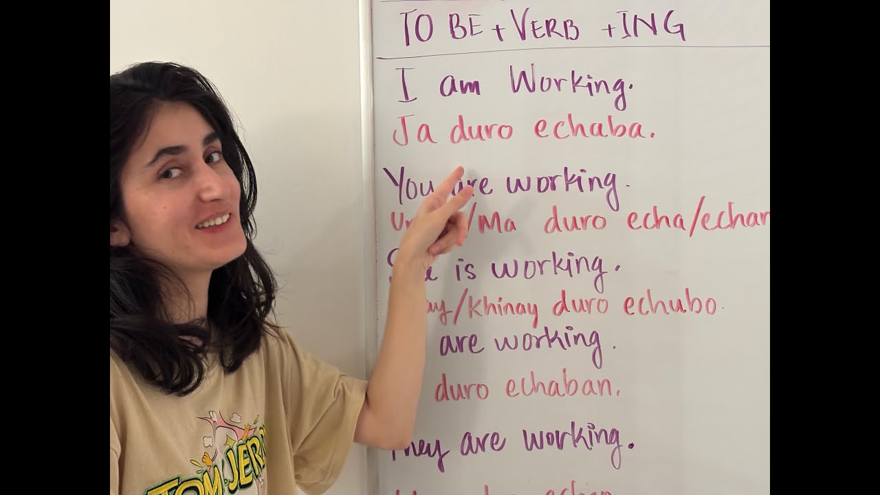 Burushaski Lesson | Verb 'To Be' + 'ing' (present continuous). - YouTube