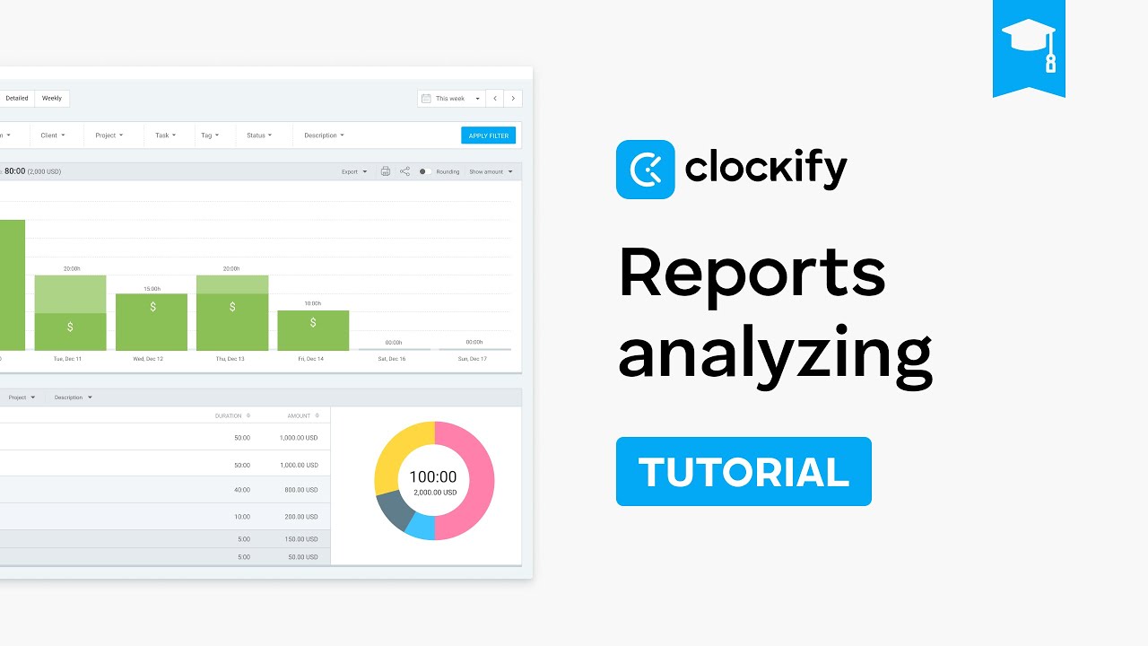Reports - Analyze | Clockify Tutorial (2025) - YouTube
