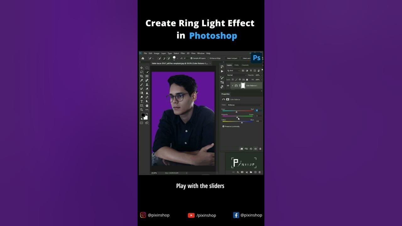 Create Ring Light Effect In Photoshop π΅ Youtube