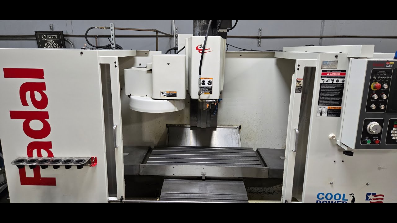 FADAL 4020 4TH AXIS CNC VERTICAL MACHINING CENTER IN EXCELLENT ...