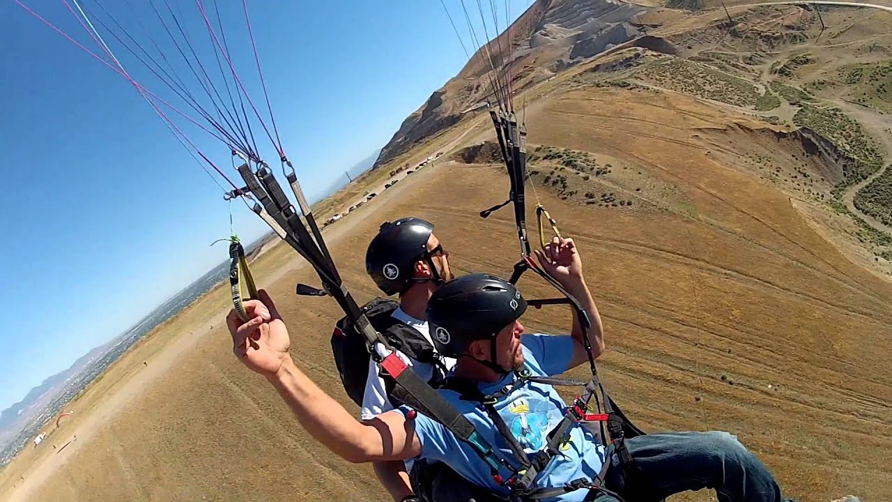 Tandem Paragliding Discovery Flight - South Side Point of the Mountain ...