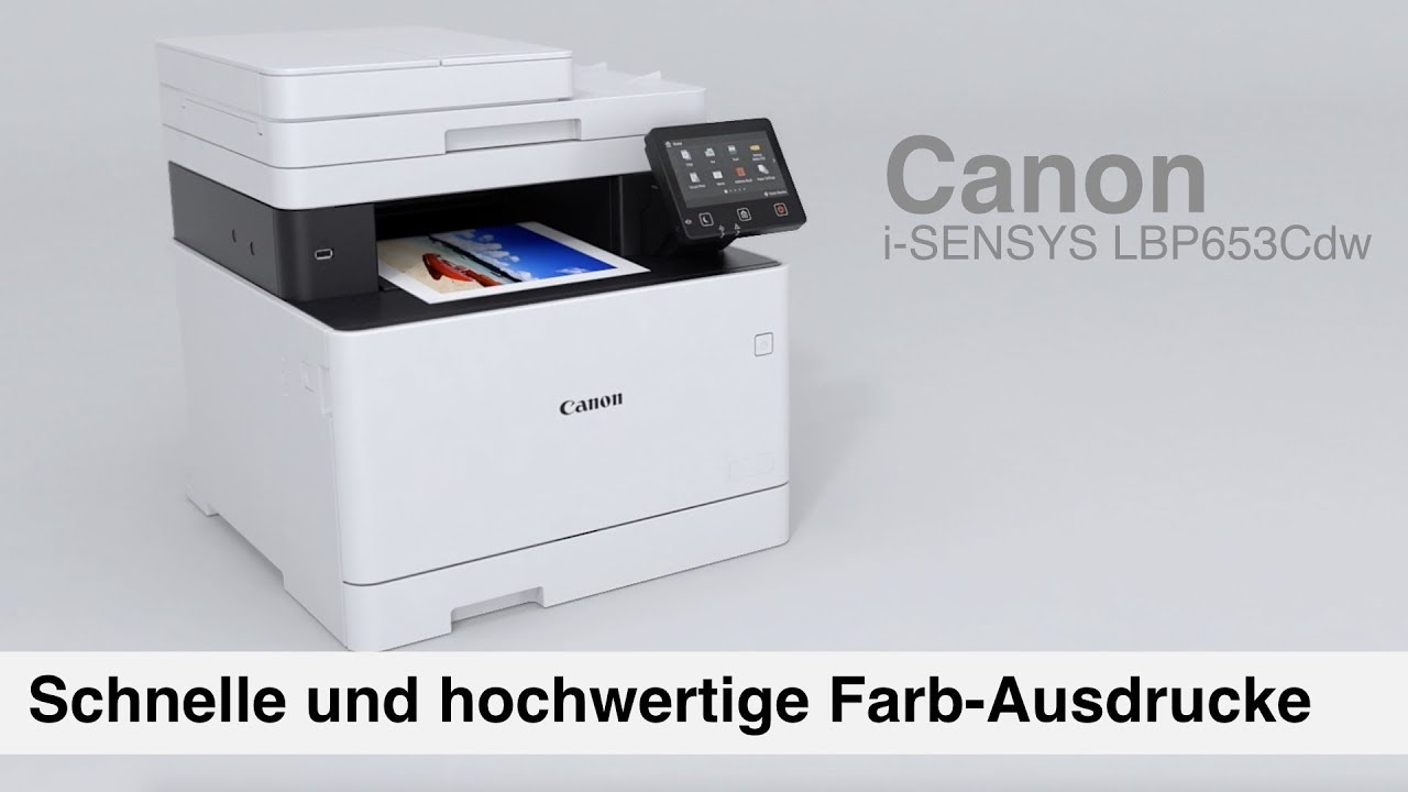 Farb-Laserdrucker Canon i-SENSYS LBP653Cdw - YouTube