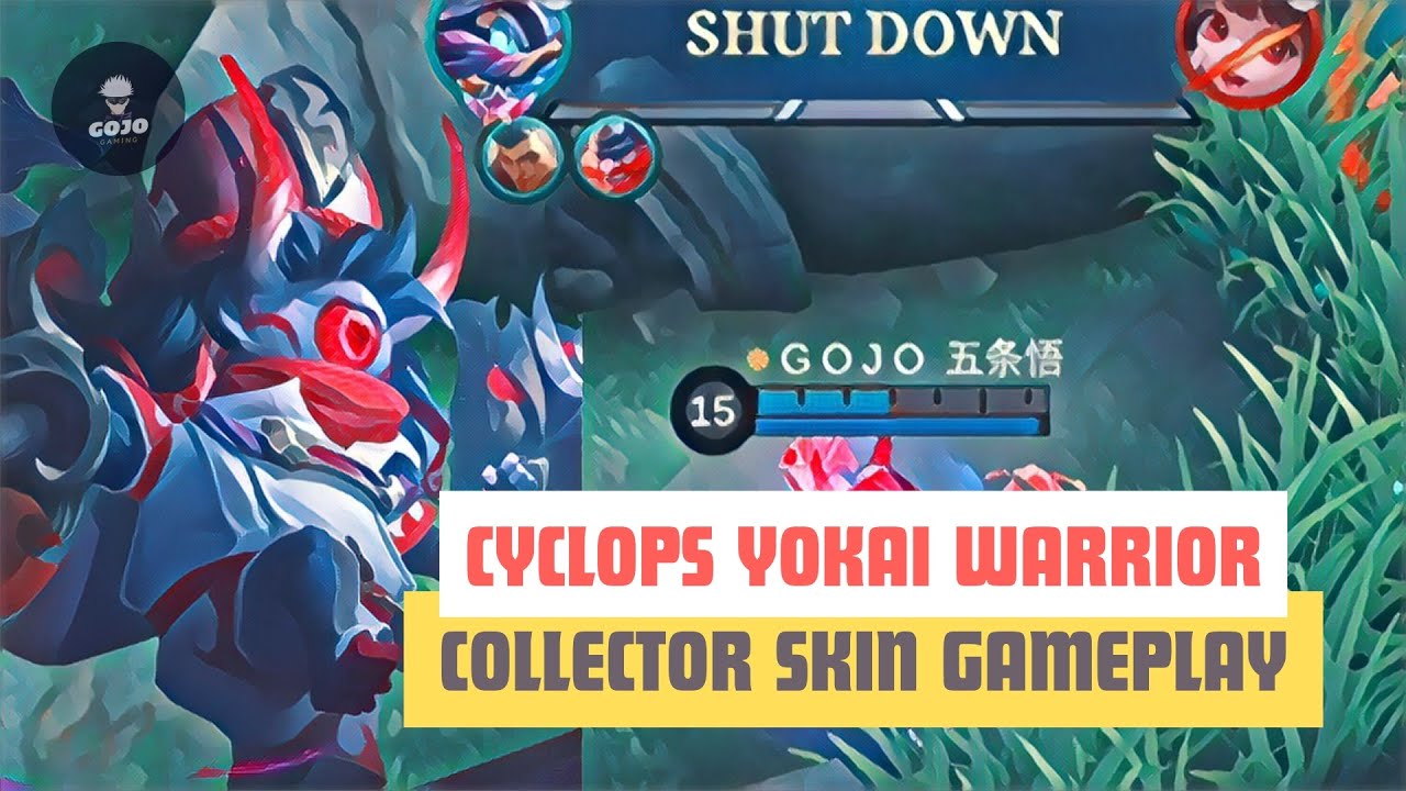 CYCLOPS "YOKAI WARRIOR" COLLECTOR SKIN GAMEPLAY | MOBILE LEGENDS: BANG ...