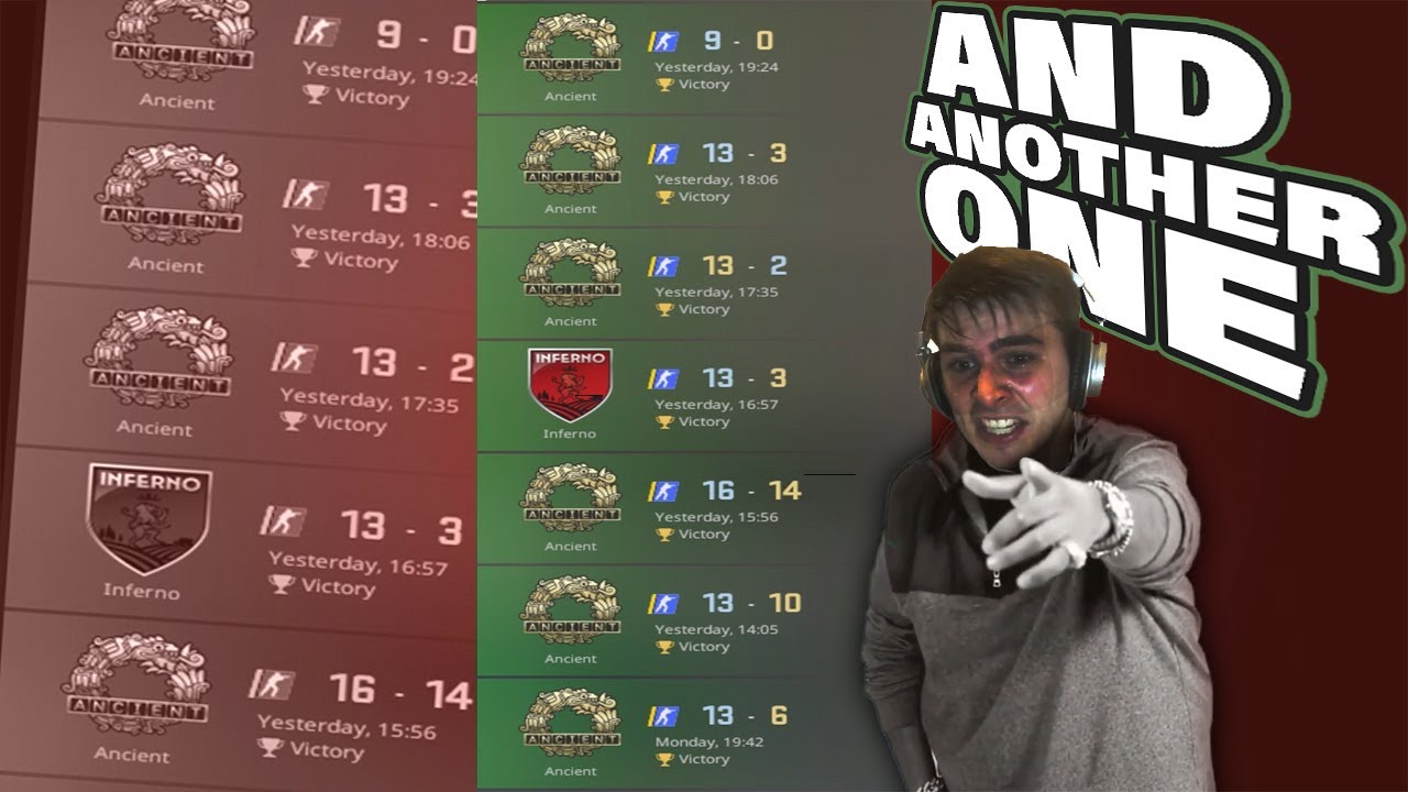 #CS2 - 😱 6 Wins in a Row & a Rage Hacker Kills the Win streak! - YouTube