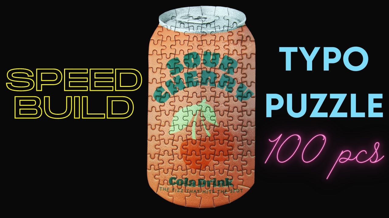 Typo Soda Puzzle Speed Build 100 pcs - YouTube