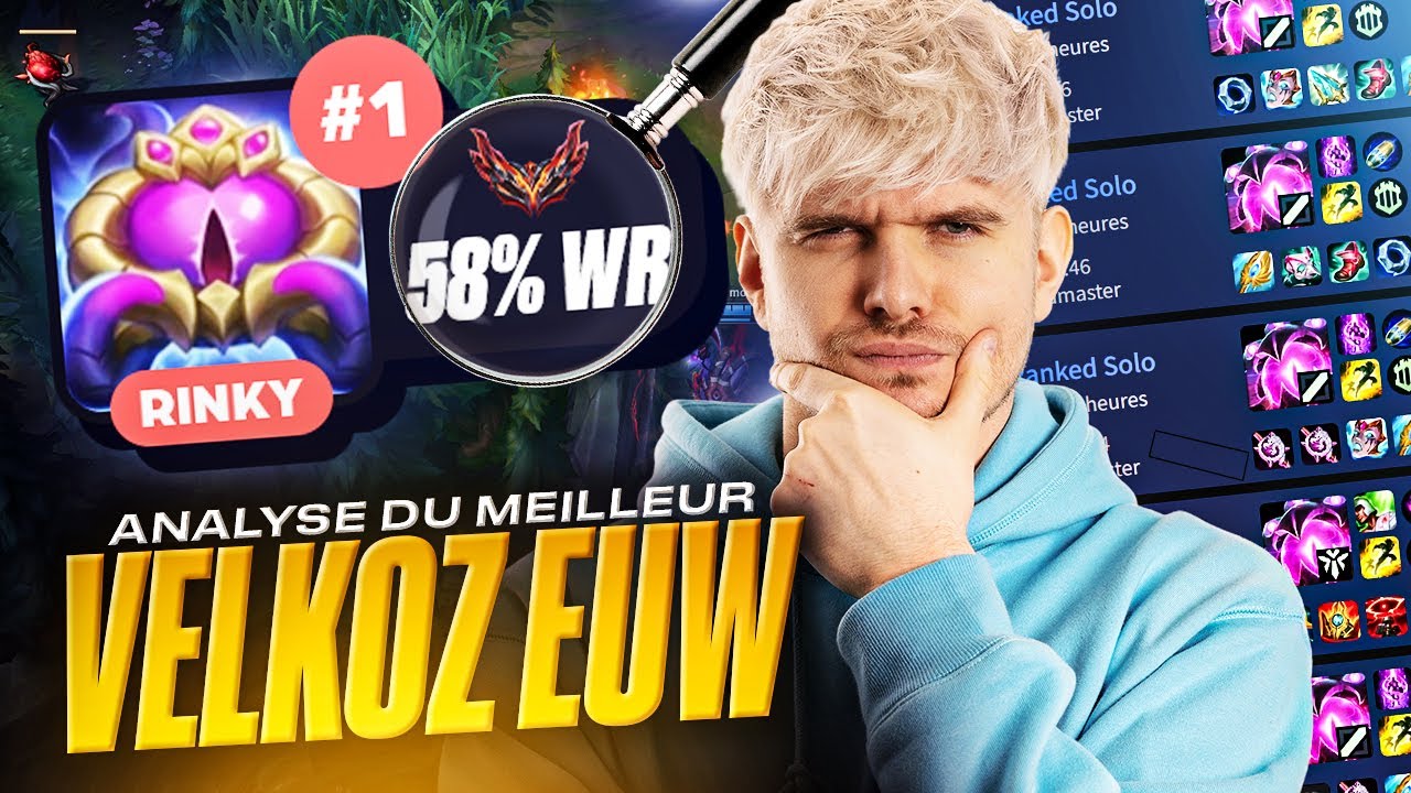 J'ANALYSE UNE GAME DE RINKY : LE MEILLEUR VEL'KOZ EUW - YouTube