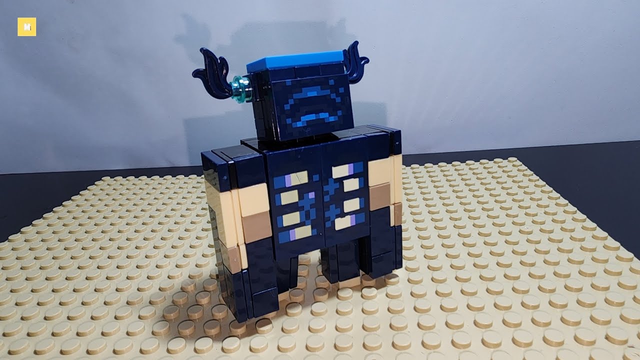 Lego Minifigure The Warden Minecraft | Lego Unofficial - YouTube