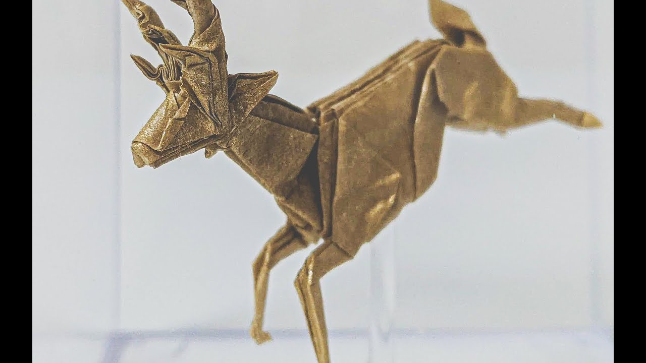 Origami Deer by Seth Friedman (Origami by me) - YouTube