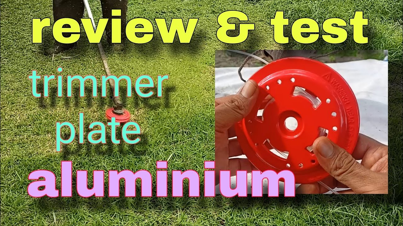 review&test trimmer plate aluminium yang baru.. - YouTube