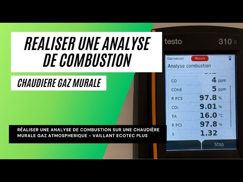 Réaliser une analyse combustion sur une chaudière gaz murale