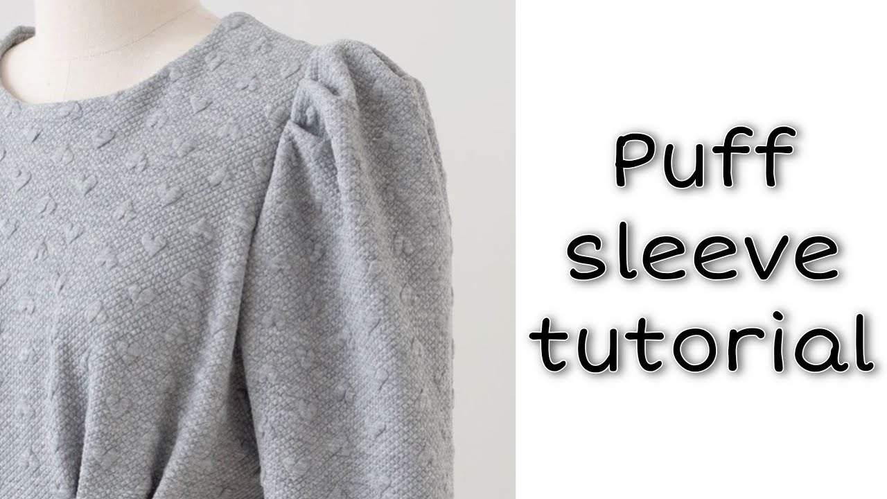 Puff sleeves sewing and drafting tutorial | 80’s puff sleeves | - YouTube
