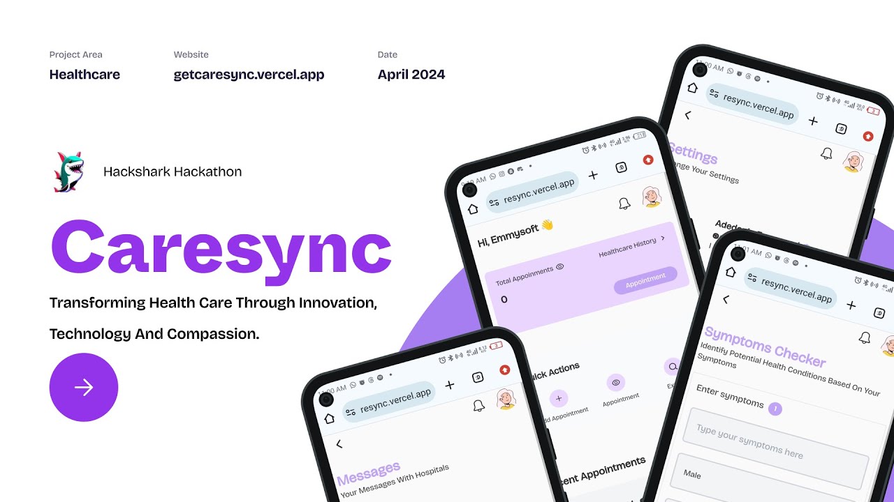 Caresync - Hacksharks hackathon - YouTube