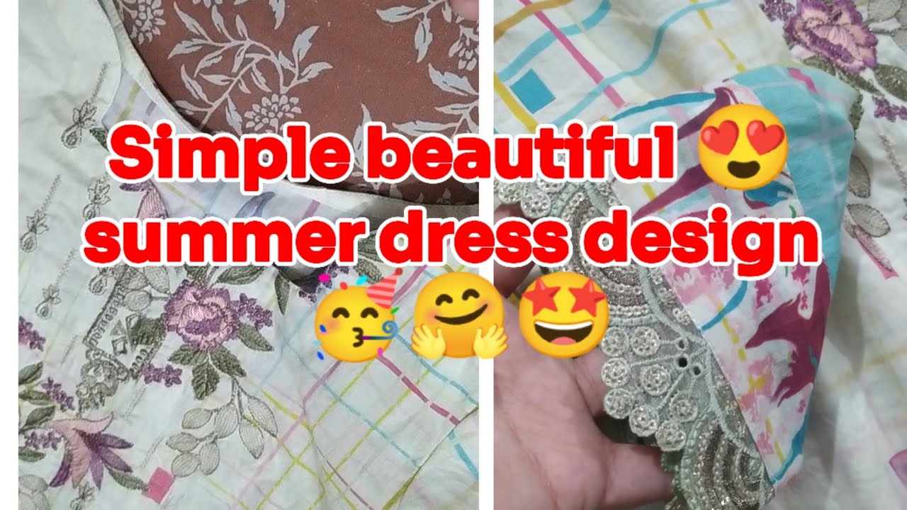 How to design your summer dresses simple and Beautiful #stitching # ...