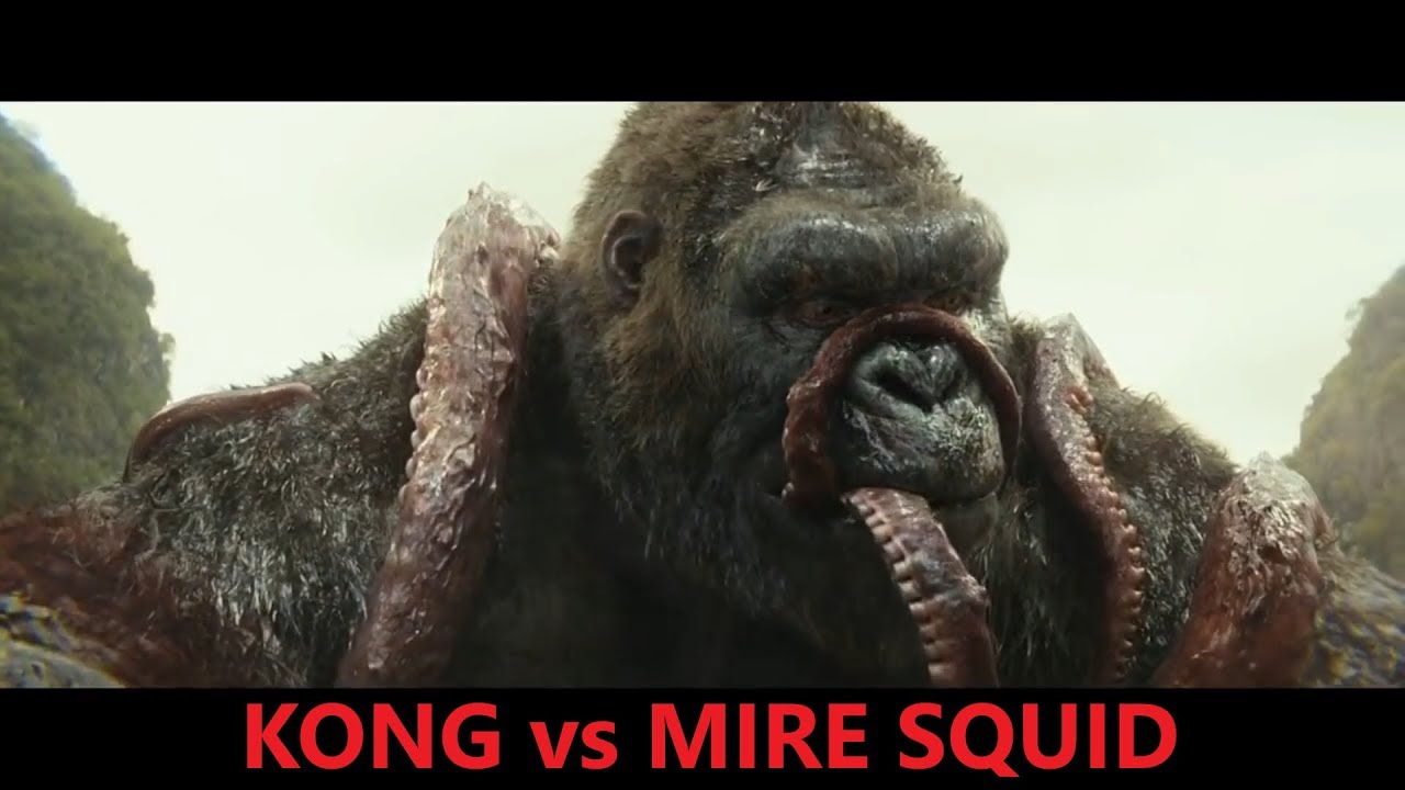 Kong vs The Mire Squid (Kong Skull Island) - YouTube