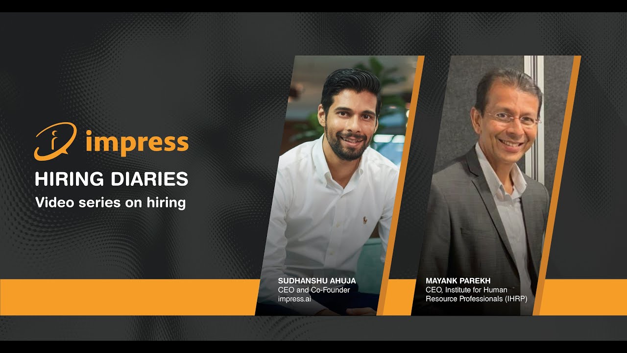 Hiring Diaries: In conversation with Mayank Parekh , CEO, IHRP - YouTube