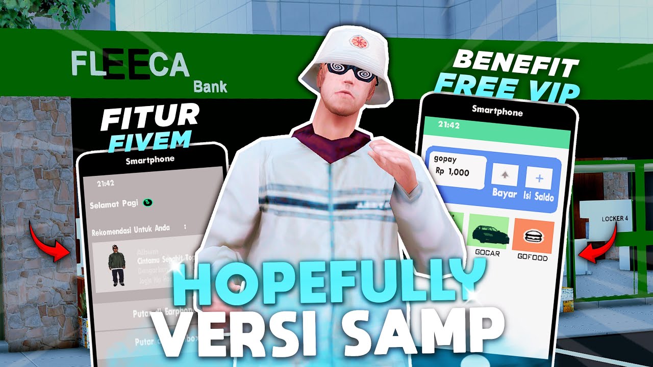 SERVER FIVEM VERSI SAMP + BONUS VIP GRATIS !! REVIEW SERVER GTA SAMP ...