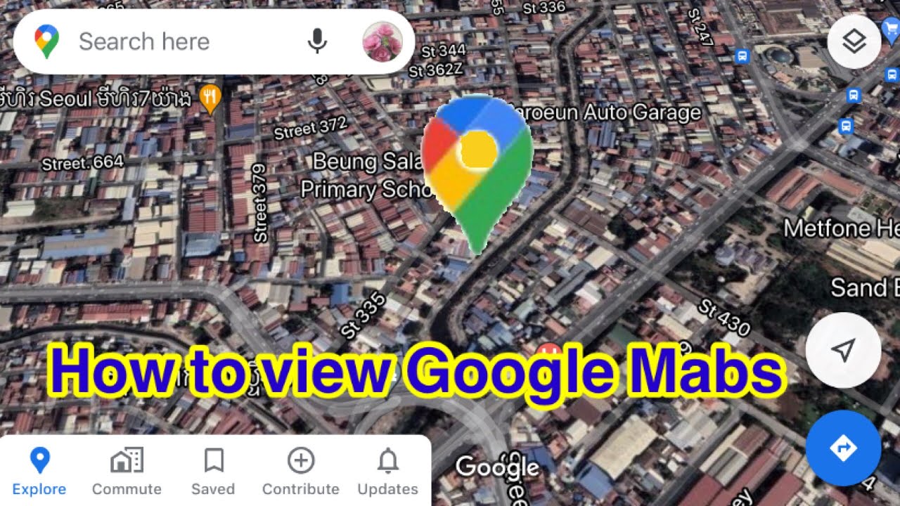 How to view Google Mabs on iPhone - YouTube