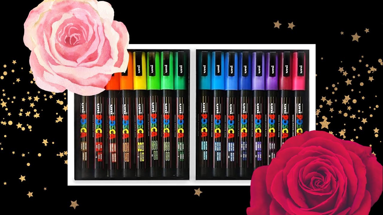 Testing Posca paint markers - YouTube