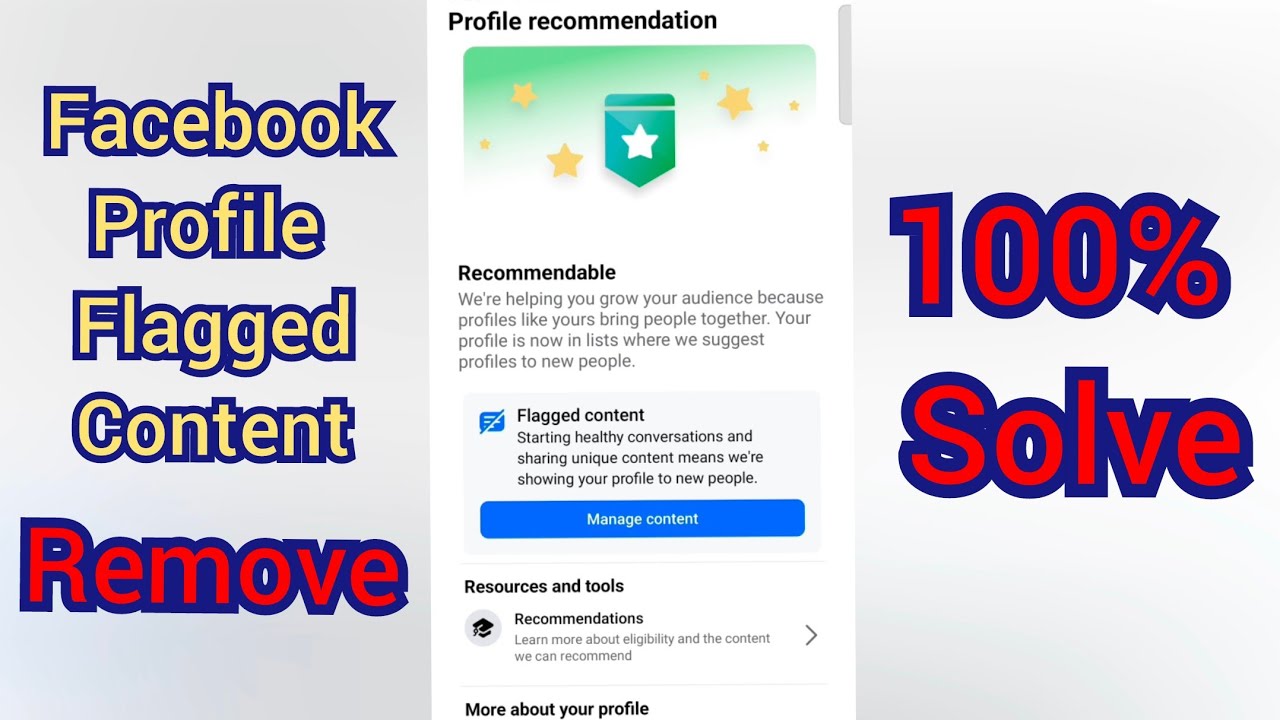Facebook Flagged Content | Facebook profile Flagged Content 100% Solve ...