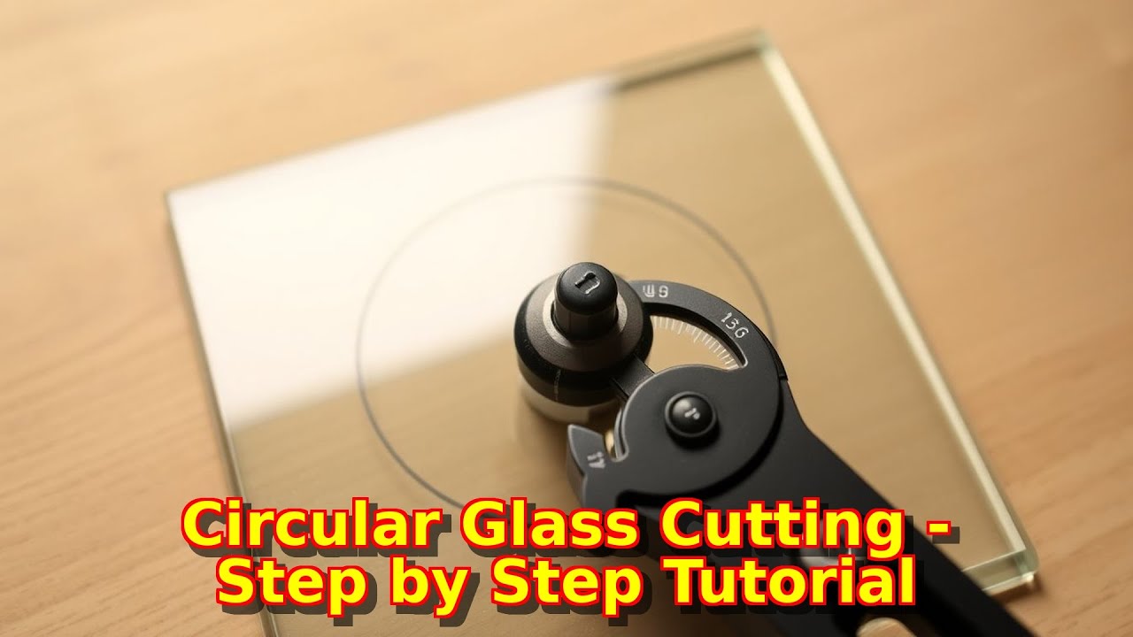 How to Cut a Circular Glass Disc Accurately - YouTube
