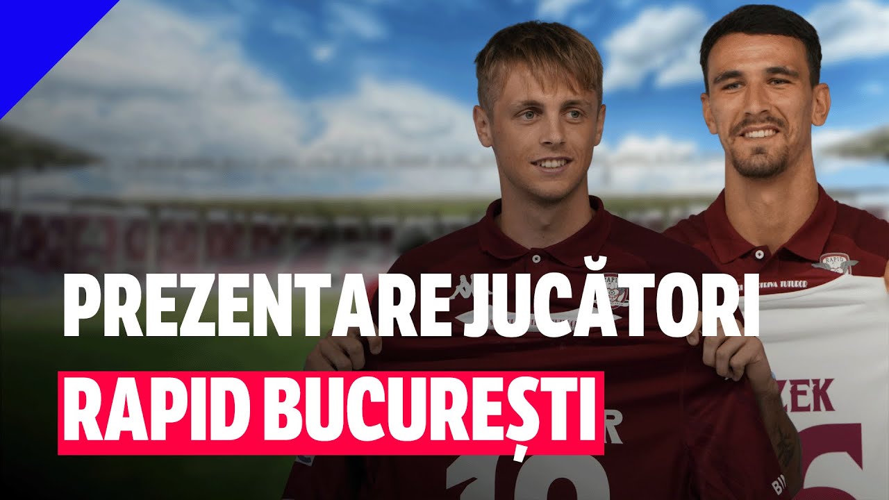 Prezentare Jucători Rapid București: F. Blazek, T. Jambor și J. Hromada ...