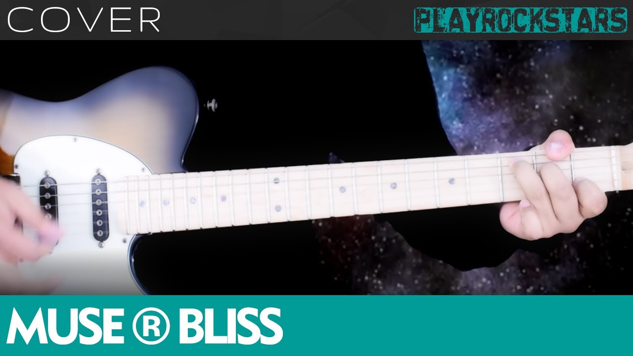 como tocar BLISS en guitarra MUSE ⭐️ COVER / ACORDES / RITMO / TABS ...