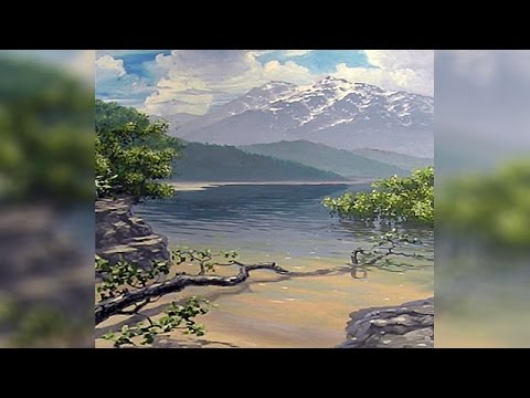 How To Paint A Landscape - Part 5 - Bushes & Foliage - YouTube