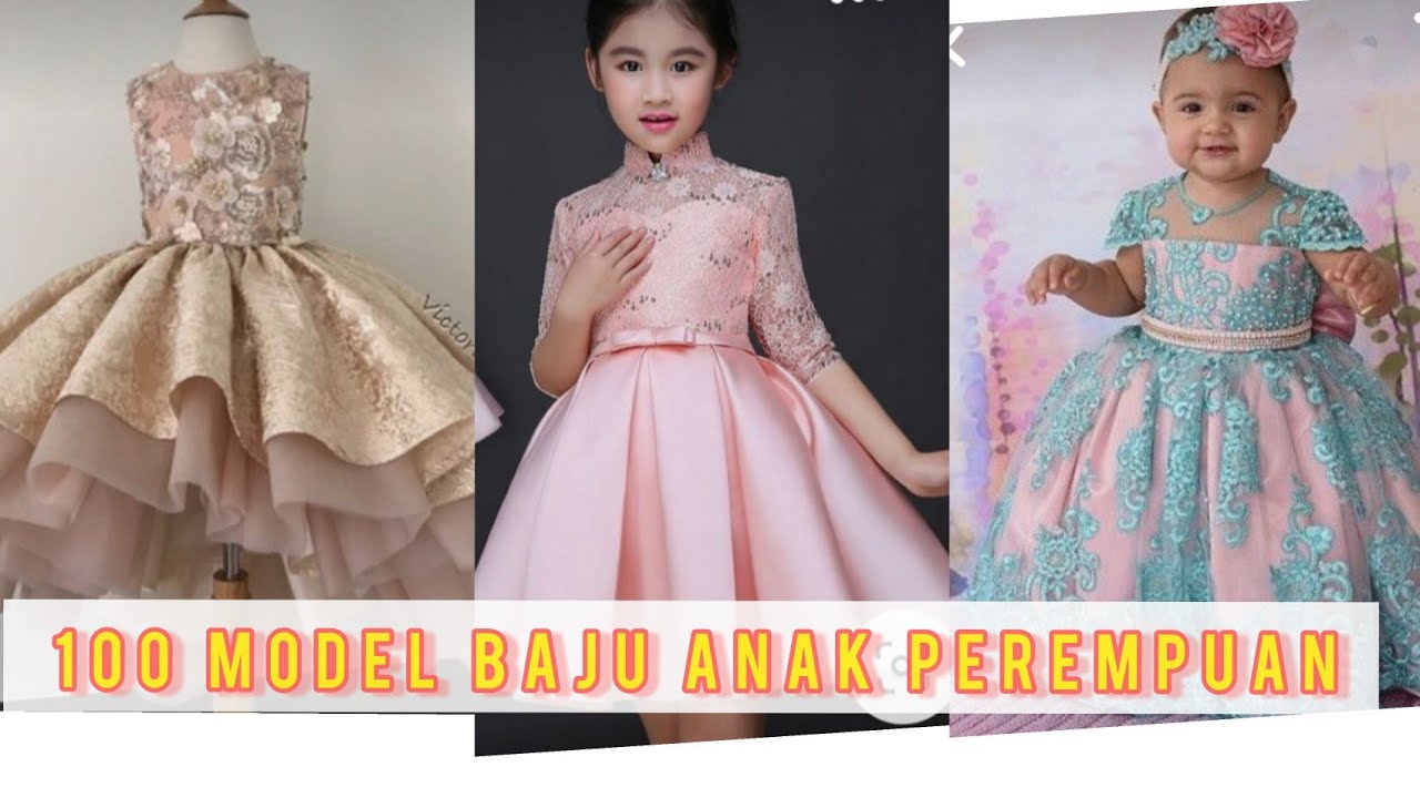 100 model baju anak perempuan terbaru... - YouTube