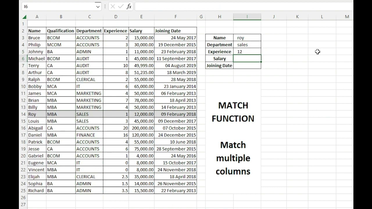 How To Use Excel Index Match match Multiple Criteria YouTube How To Use Excel Index Match match Multiple Criteria YouTube