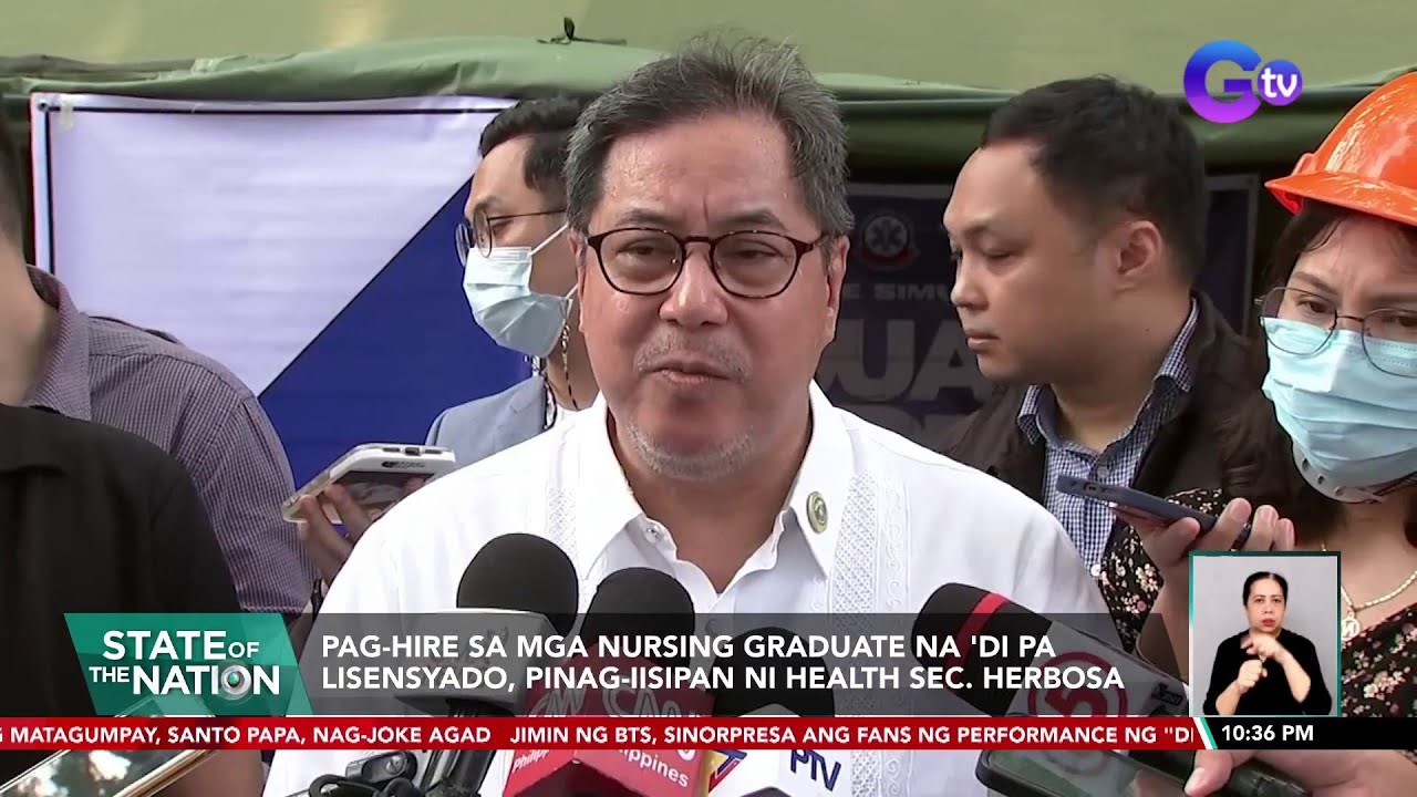 Pag-hire sa mga nursing graduate na 'di pa lisensyado, pinag-iisipan ni ...