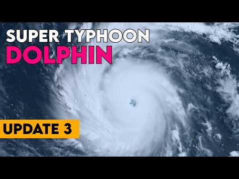 Super Typhoon Dolphin reaches Category 5 status in the Western Pacific
